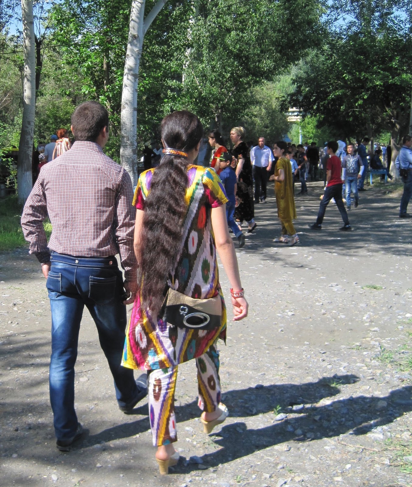 Reflections from Kitty & Lee: Tajik fabric: atlas and adras