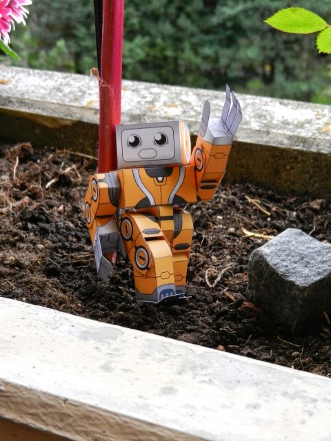 Paper Poseables: Poco Bot Out for a Walk