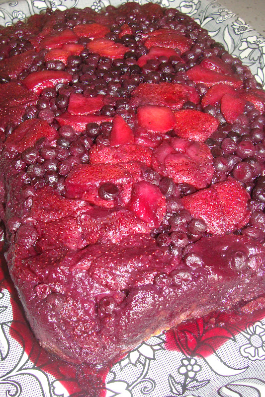 Lili popotte: Gâteau renversé aux petits fruits