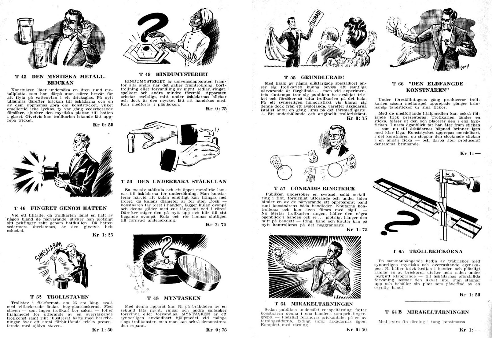 and everything else too: Trolleri (Magic) Katalog '47 PART ONE