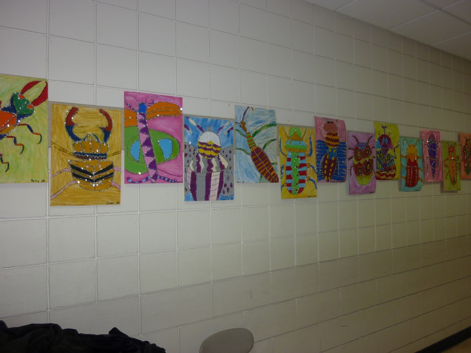 Mrs. Werner's Art Room: 3rd Grade Oil Pastel Insects