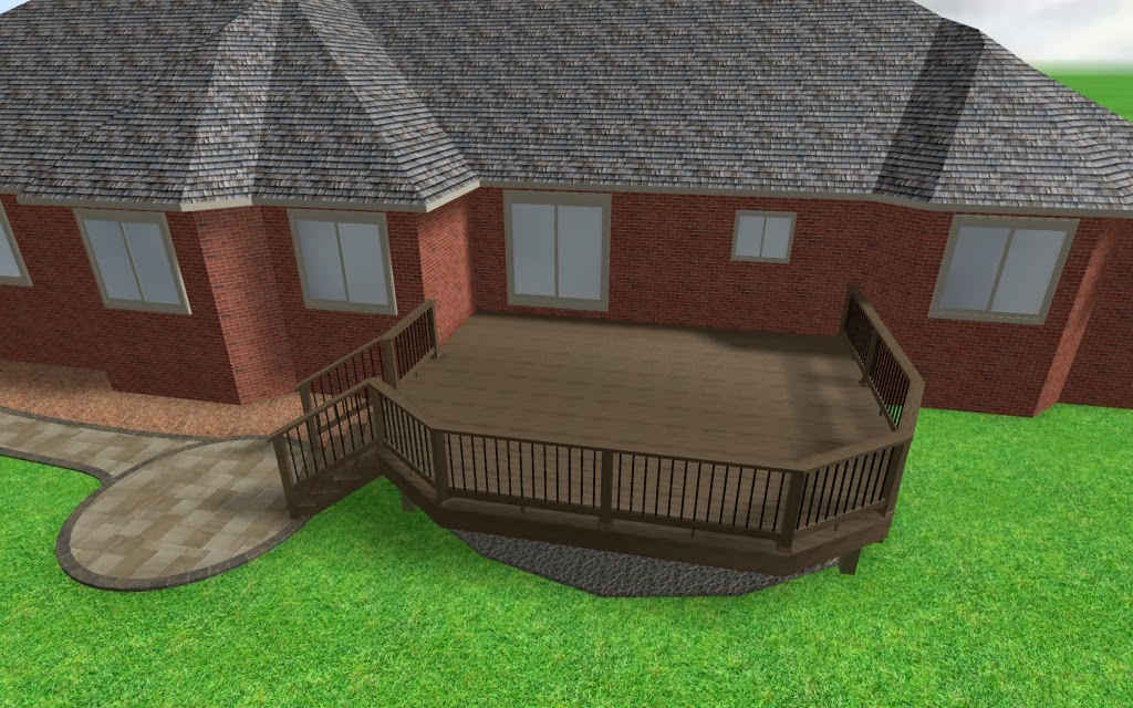 Outdoor Living: Deck designs from 2013 - Adding flair to a square deck.