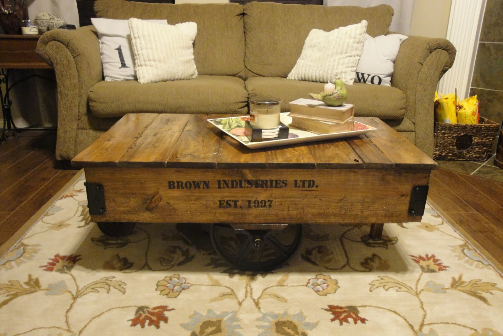 With Love...: factory cart coffe table