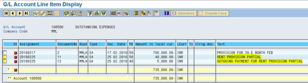 SAP - FICO MODULE LEARNING: View Open Item Managed Account Transaction