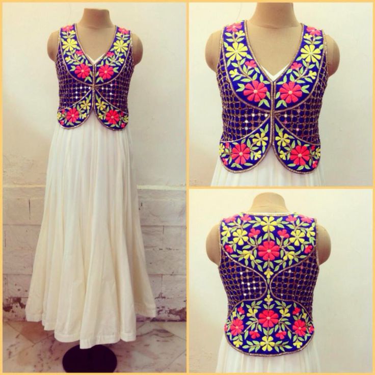 Mirror Work Embroidery or Abla Embroidery Used in Fashion by Indian ...