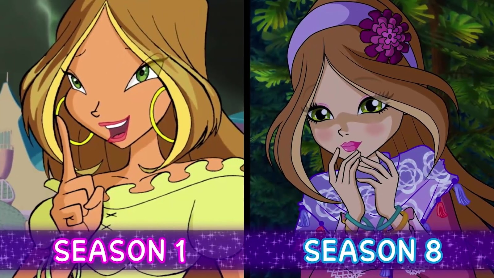 Winx Club fairies evolution from Season 1 to 8 🌟 - Winx Club All