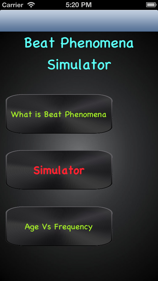 iPhone App - Physics Beat Phenomena Simulator