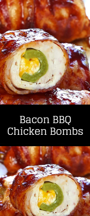Bacon BBQ Chicken Bombs - Mother's Recipe