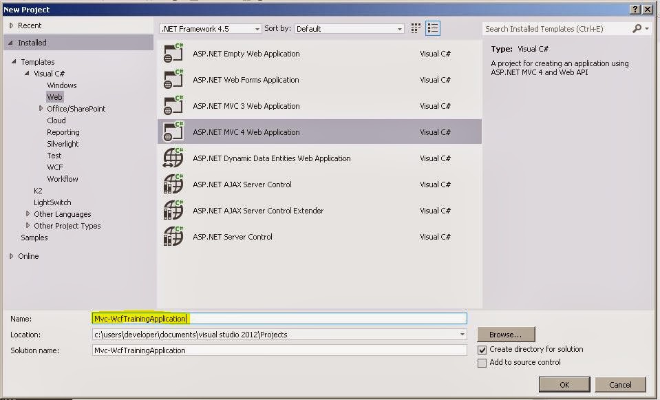 Entity Framework Create Edit Update Delete Operations With Wcf Using Code First Method In Mvc 4