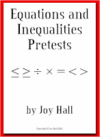Classroom Freebies Too: Equations and Inequalities Pretests