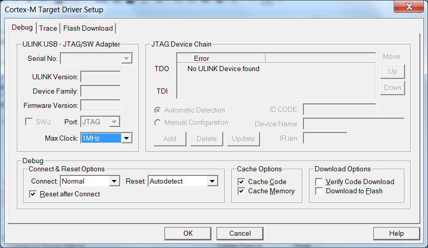 Technology Informaton: Setting up ULink2 for CSMIS DAP Serial Wire ...