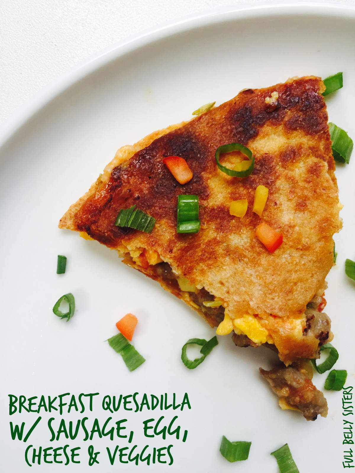 Baked Whole Wheat Breakfast Quesadilla