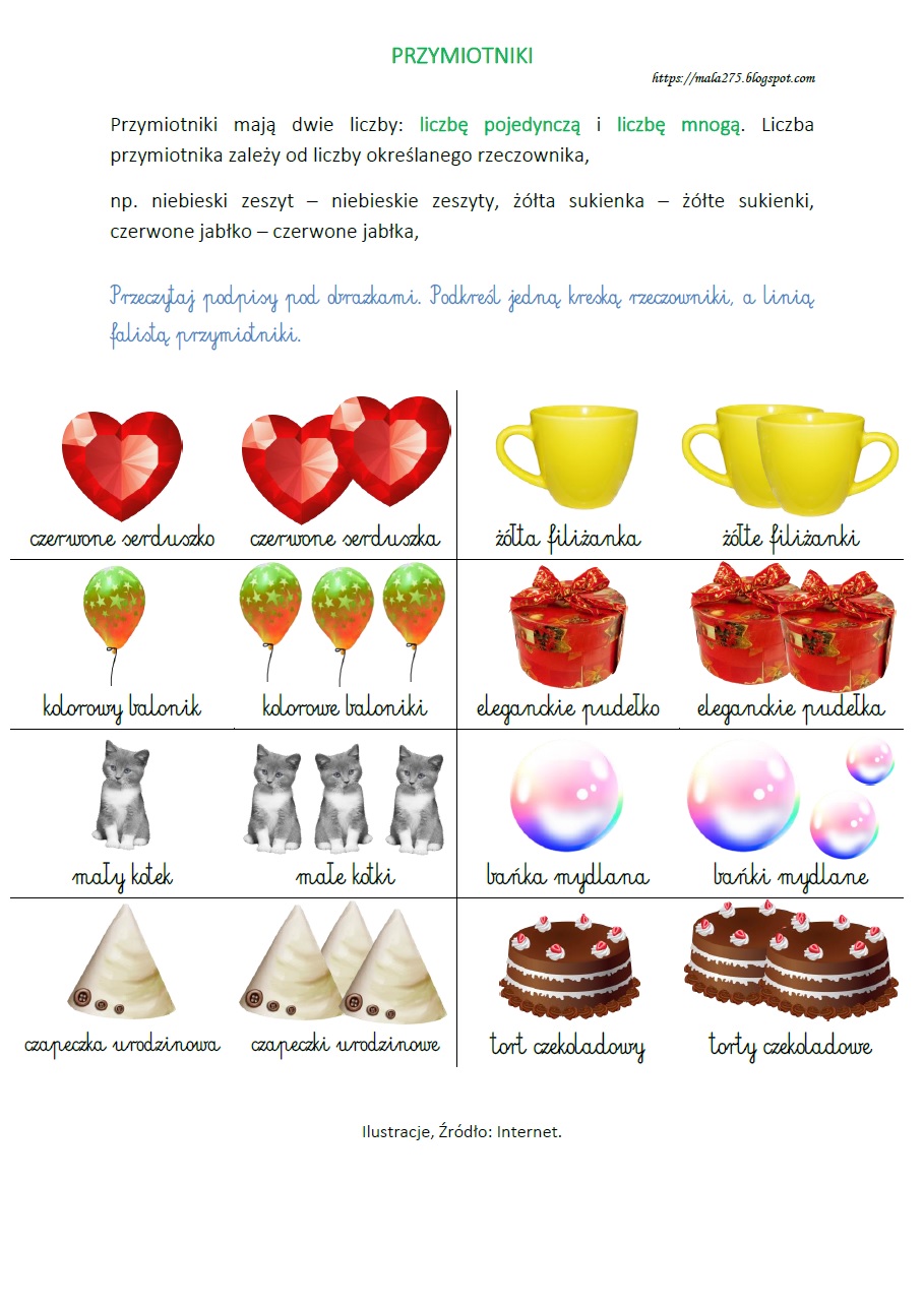 BLOG EDUKACYJNY DLA DZIECI: Przymiotnik