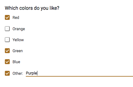Google Forms - Question Types part I