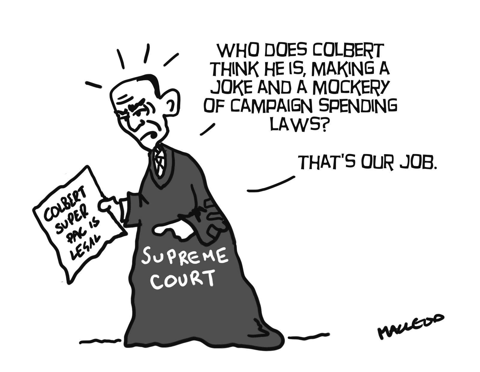 MacLeod Cartoons: Stephen Colbert's Super PAC