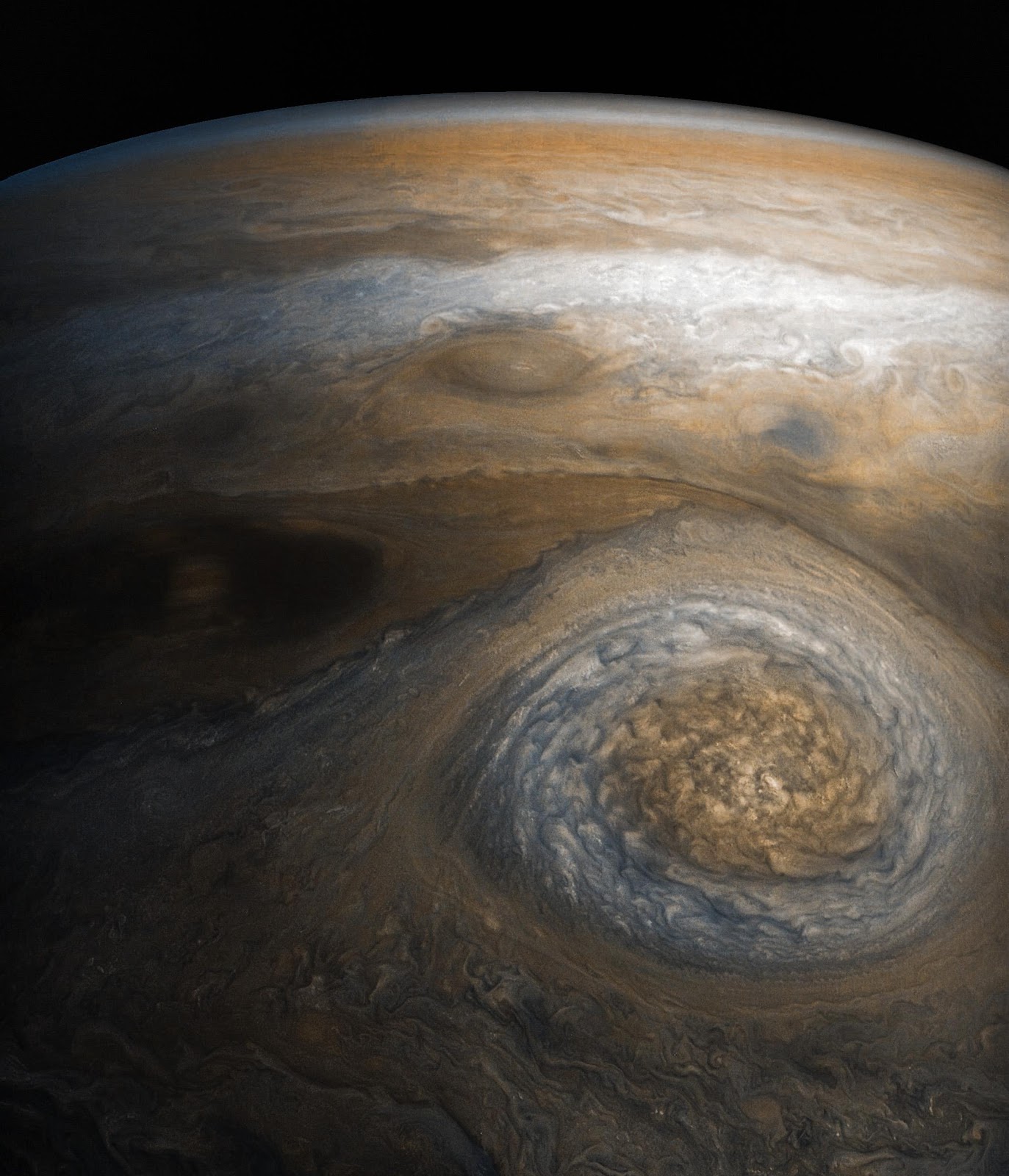 Jupiter Storm of the High North | Earth Blog