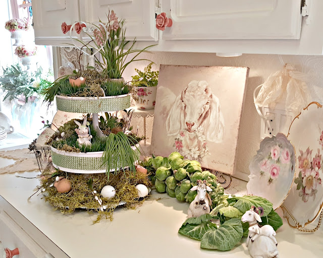 Penny's Vintage Home: Tips on how to Style a Tiered Stand for Spring