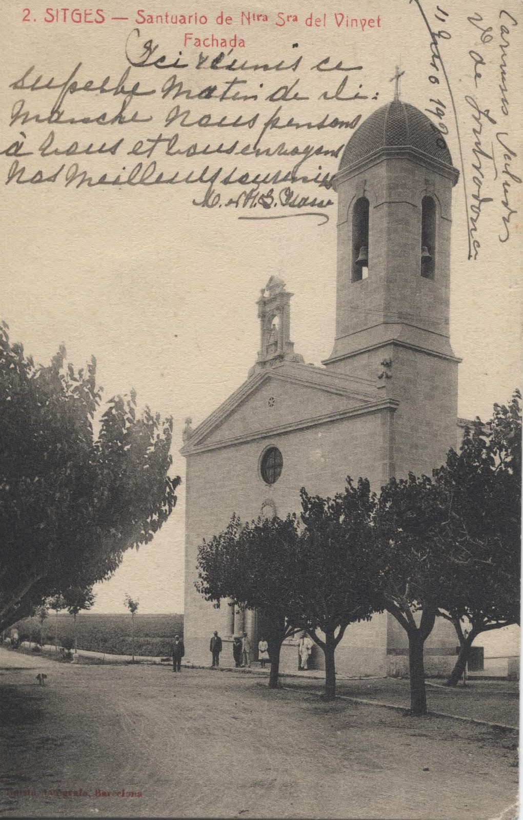 El Sitges d'Abans: Santuario de Ntra. Sra. del Vinyet 1920