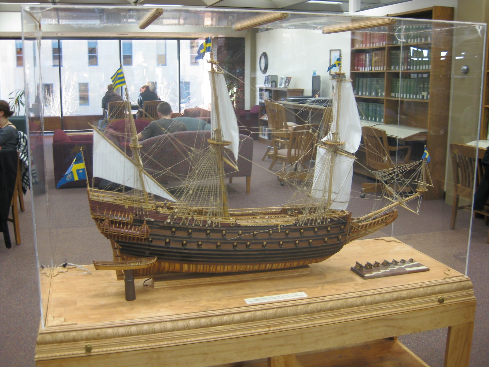 Folkelore Model Of The Swedish Warship Vasa Of 1628 On Display
