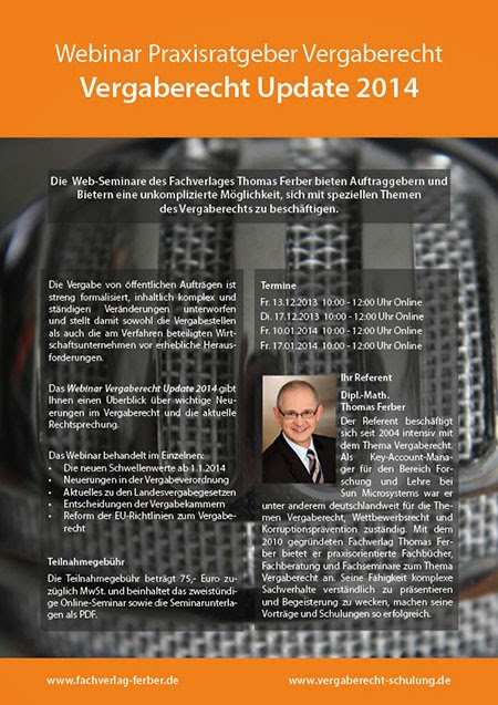 Praxisratgeber Vergaberecht: Vergaberecht Update 2014