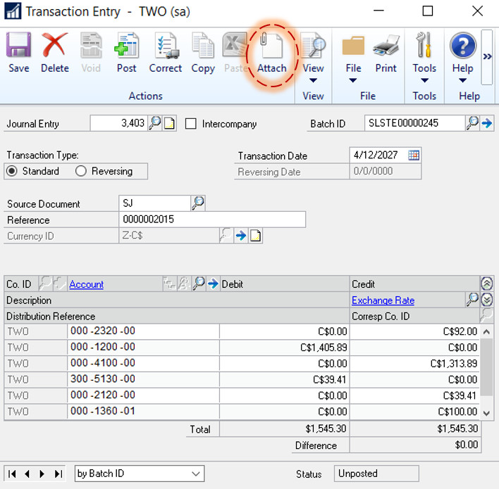 Dynamics GP Essentials: Dynamics GP 2018 - Document Attachment Enhancements