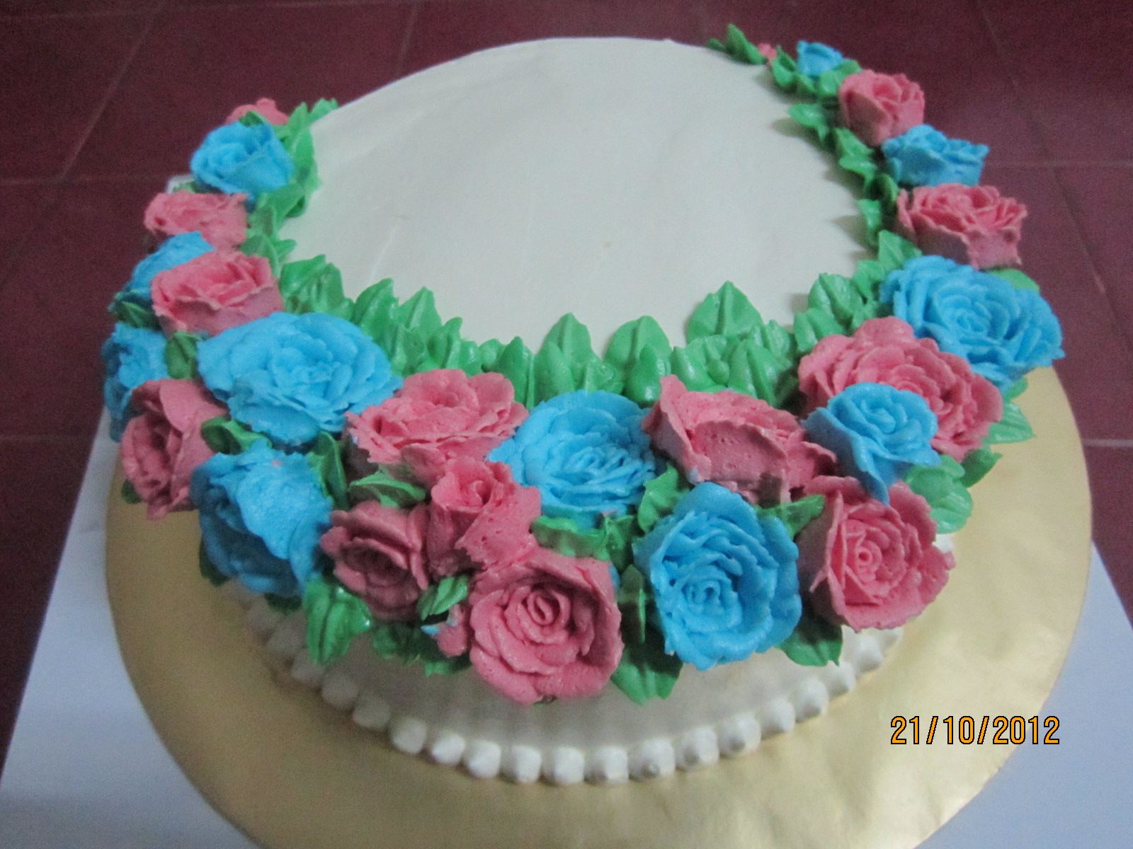 Anika MyRasa: KEK HANTARAN - BUNGA ROSE