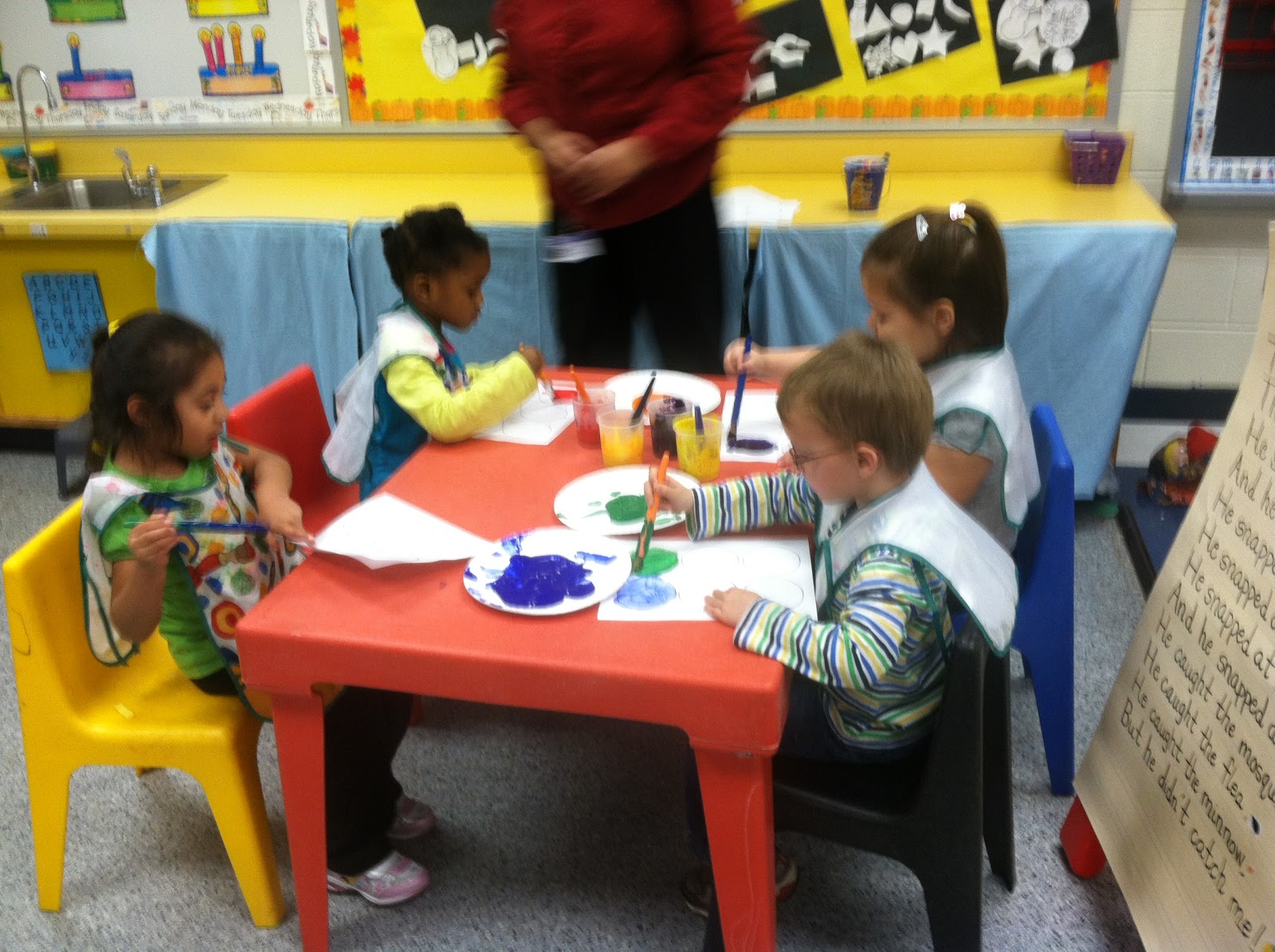 Mrs. Wright's/Mrs. Burbage's Preschool Class: A Few Center Pictures