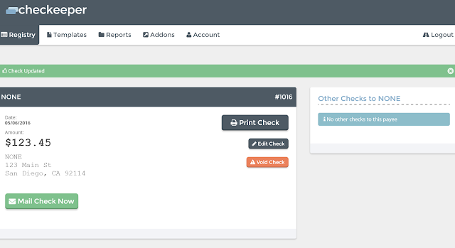 Words of The Franchise: ReView: Checkeeper.com Cloud-Based Check Writing