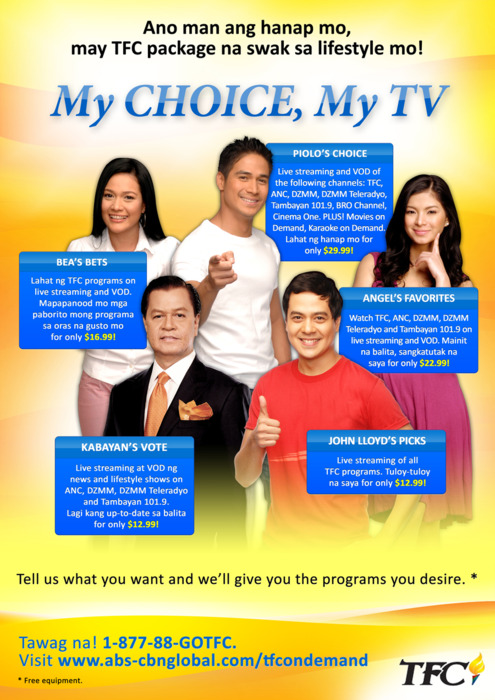 ★STARTRIGA: TFC ON DEMAND Presents: My Choice, My TV!