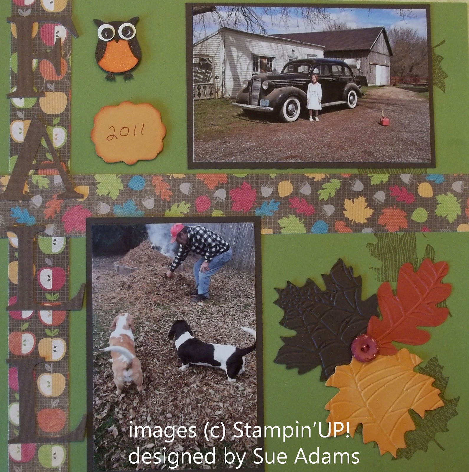 StampLadyKatie.com: Fall Scrapbook Pages and Halloween Treat Tote