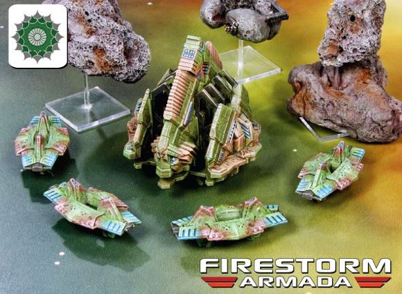 Ordo Helicana: Firestorm Armada, reglas para las plataformas defensivas.