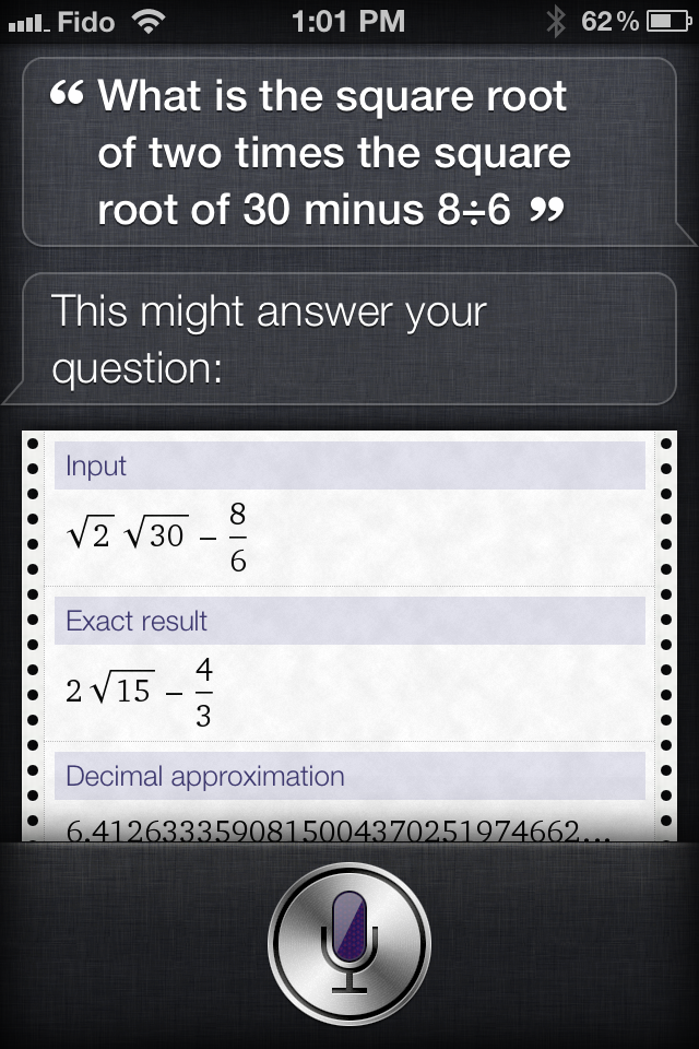 Use Siri for Math on iPhone 4S | Math Concepts Explained