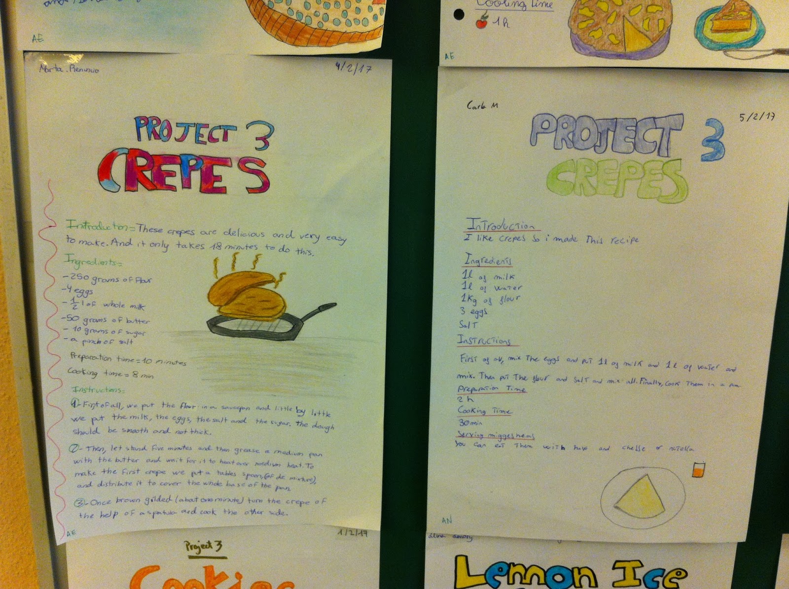 11 September School: Year 6 - Project 3: A recipe