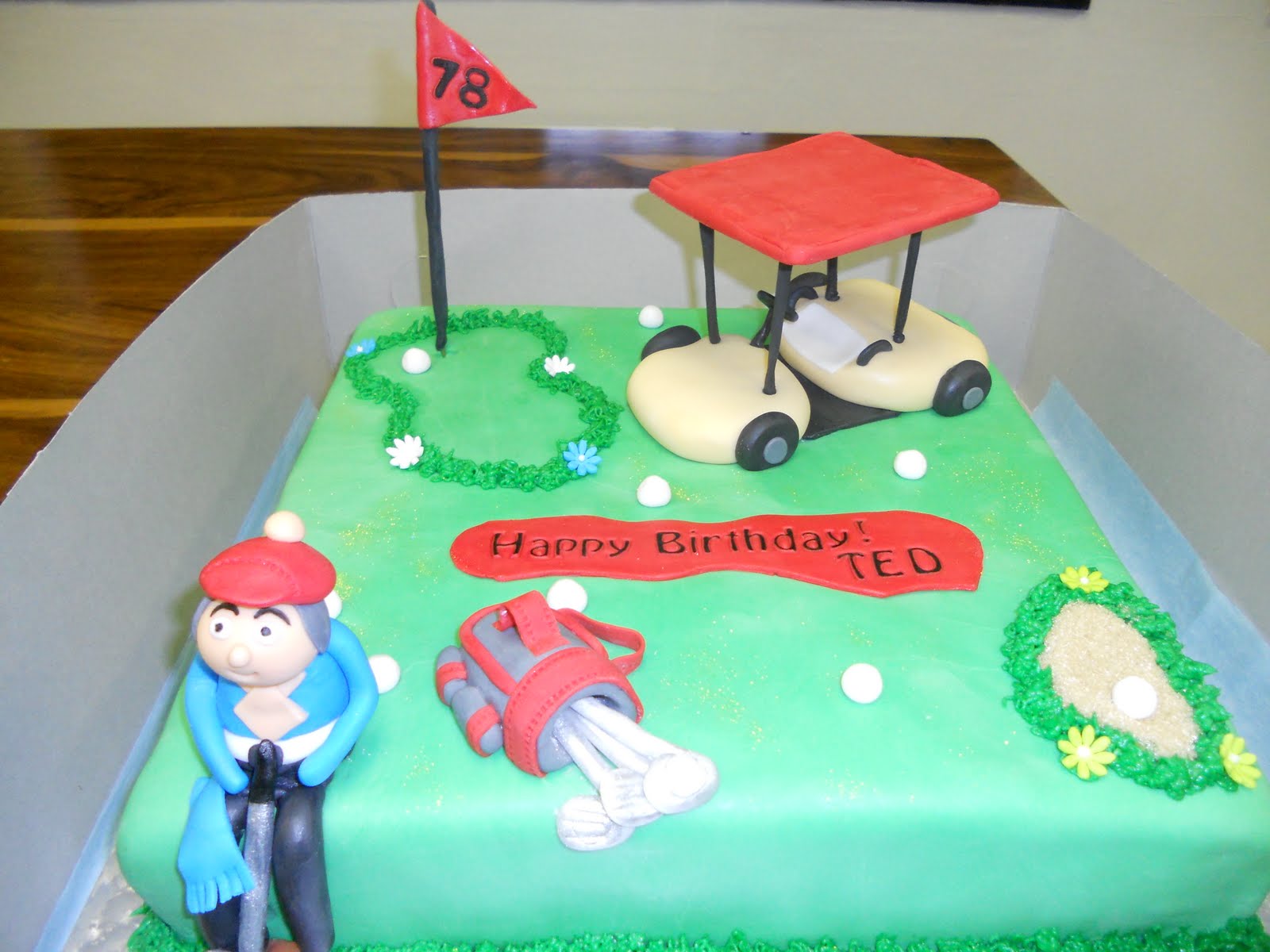 Die Koekblik: 78th Birthday Cake for Ted 1 April 2011