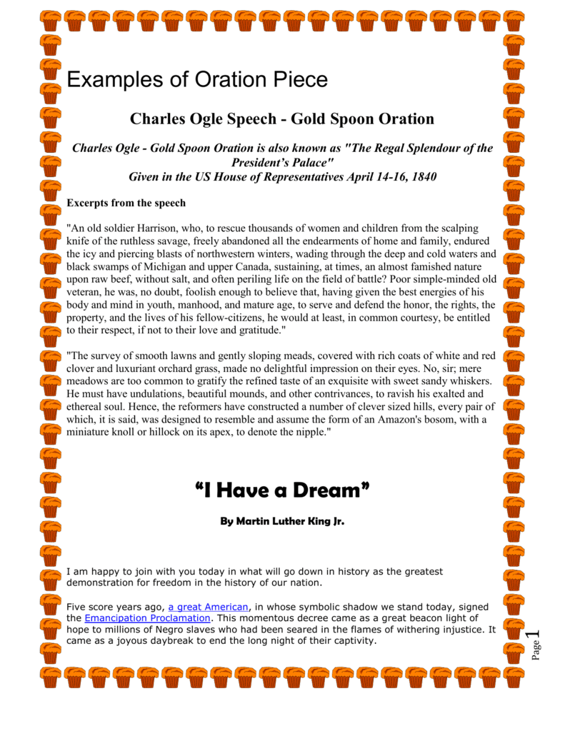 oration piece - philippin news collections