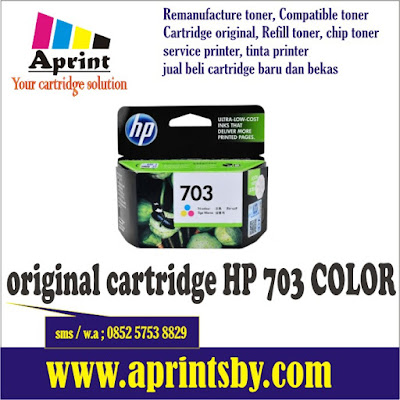 Cartridge hp 703 color baru original for printer tinta hp ~ Specialist Refill toner & service ...