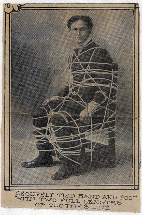 WILD ABOUT HARRY: Houdini on the ropes