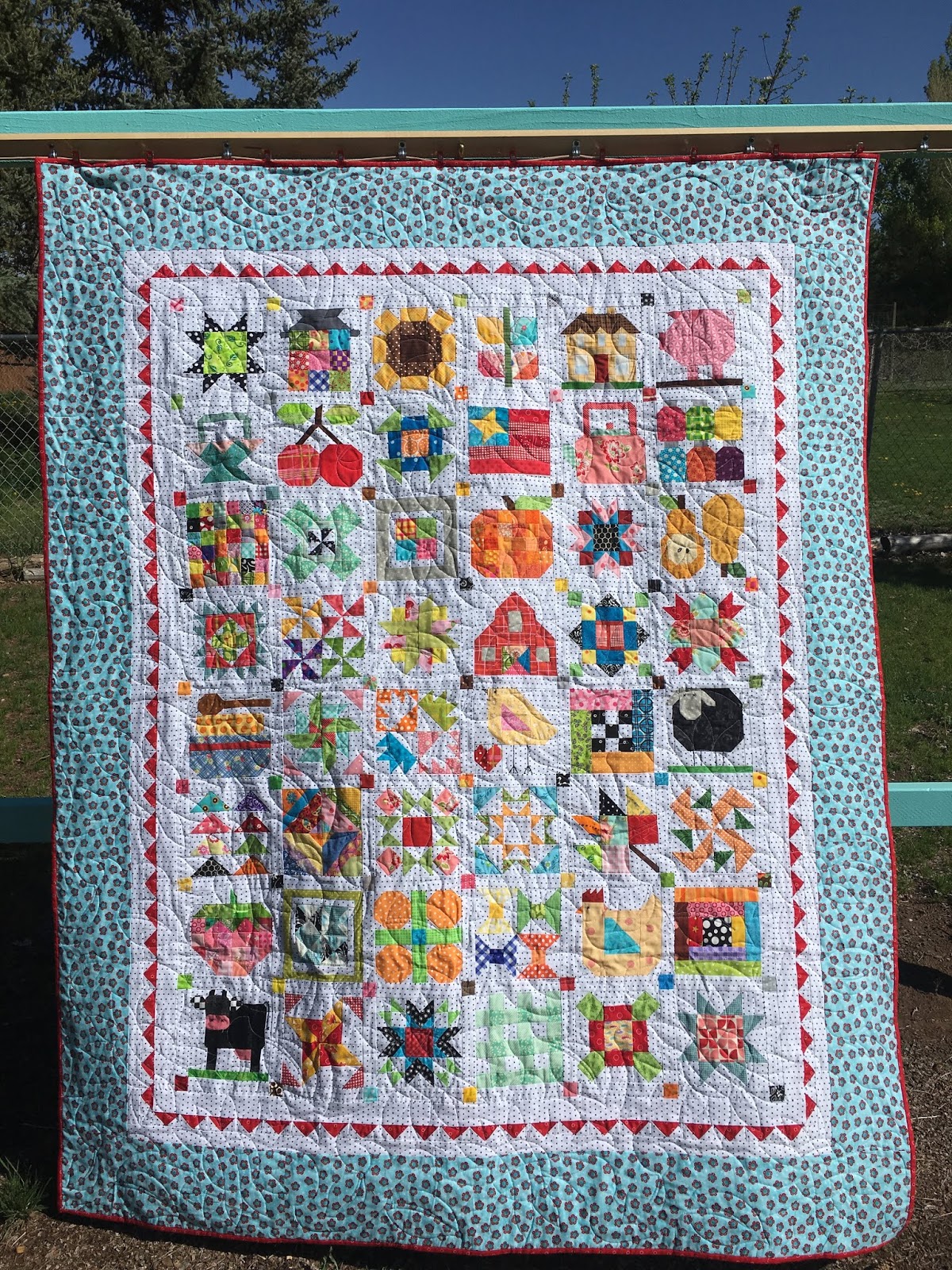 Tanya Quilts in CO: Farm Girl Vintage Quilt Finish