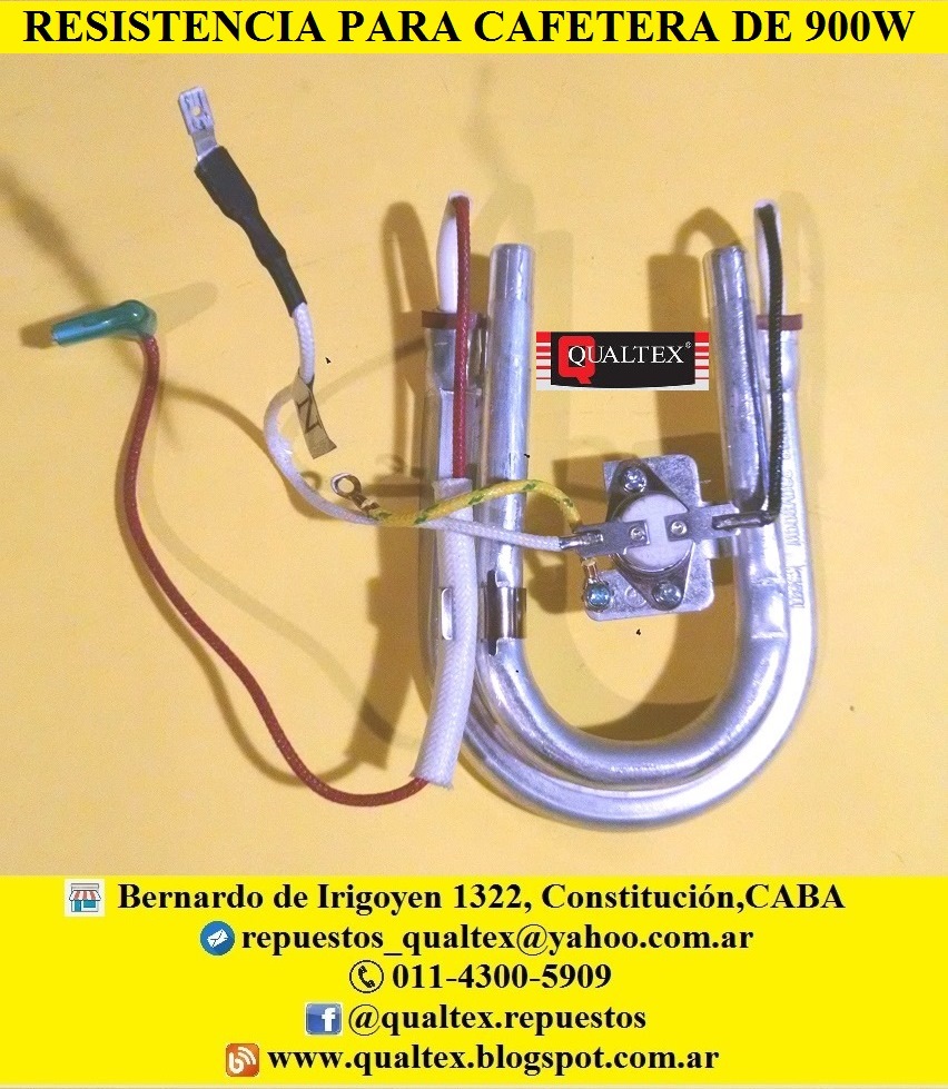 Qualtex ® Arg Repuestos para Electrodomésticos: RESISTENCIAS PARA CAFETERAS