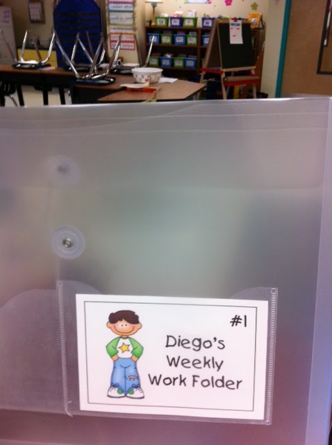 Weekly Work Folders - Sunny Days in Second Grade