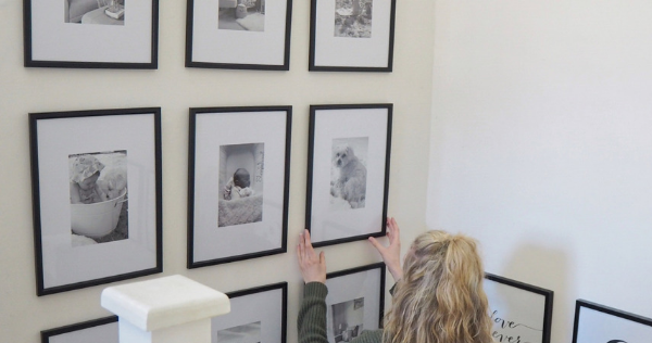 DIY Tutorial: Gallery Wall (with free printable template!) | Dove Cottage