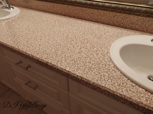 DIY by Design: Master Bathroom Updates Continue - DIY Faux Granite