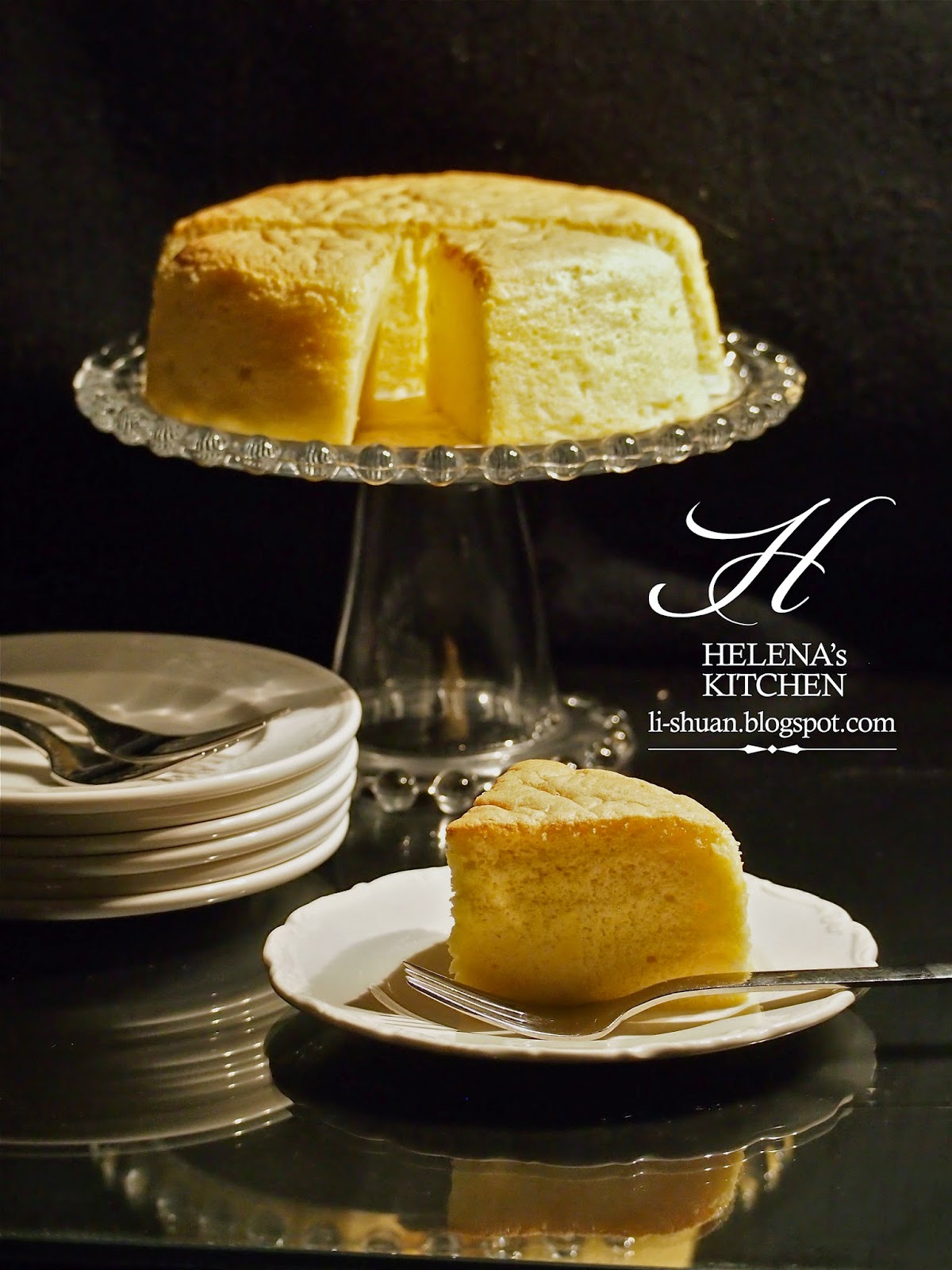 Helena's Kitchen: 黄金蛋糕 （Golden Sponge Cake）