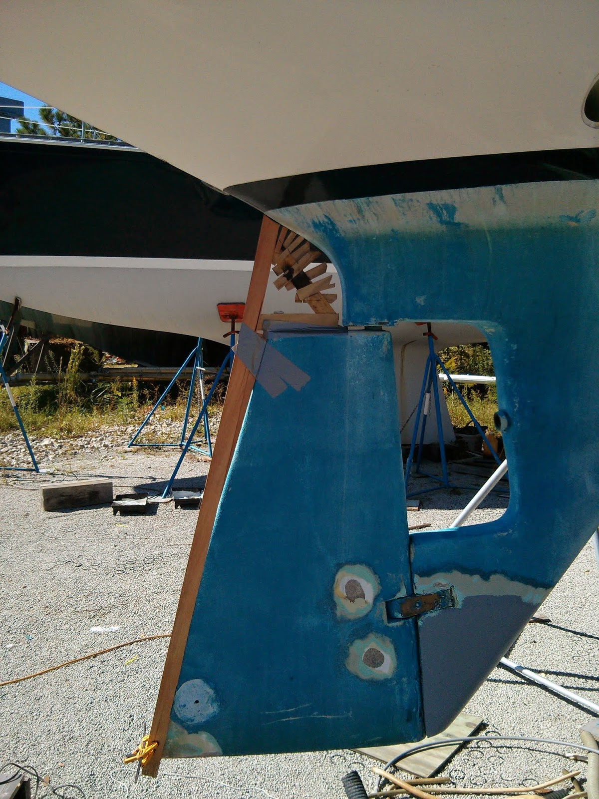 SV Pilgrim: Creating A Template for Morgan 382 Rudder Modifications