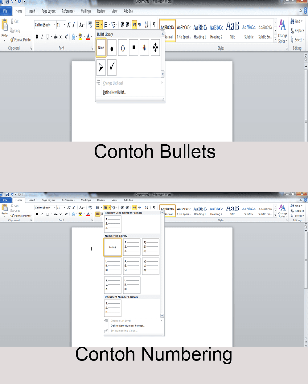 Penggunaan Bullets And Numbering Dalam Microsoft Word - Belajar Microsoft Penggunaan Bullets And Numbering Dalam Microsoft Word - Belajar Microsoft