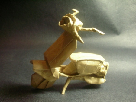 origami origami vespa 1 3D ~ easy instructions to origami
