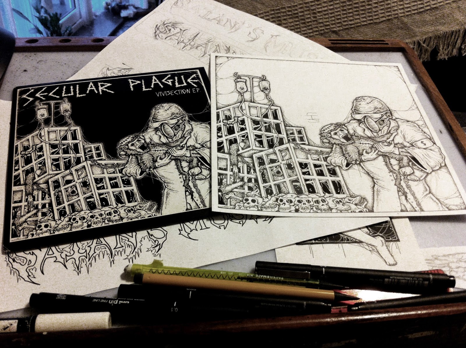 Alex Yates ILLUSTRATIONS: secular plague artwork