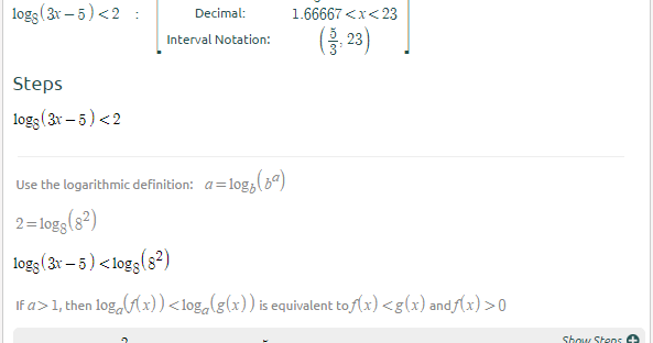 Symbolab Blog: High School Math Solutions – Inequalities Calculator, Logarithmic Inequalities