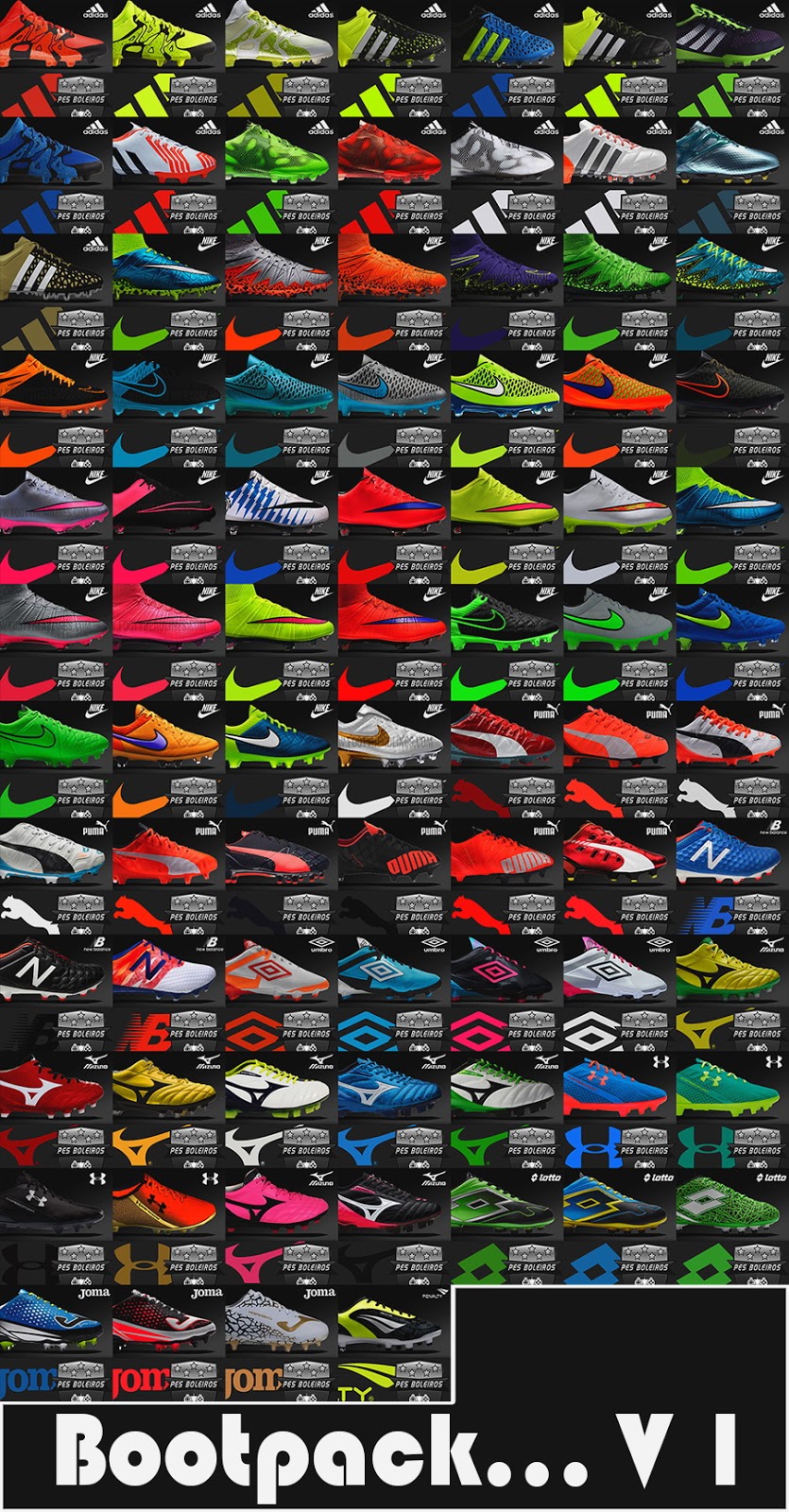 pes-modif: PES 2013 Pack of (81) Boots V1 Full HD by Enzo-Pes