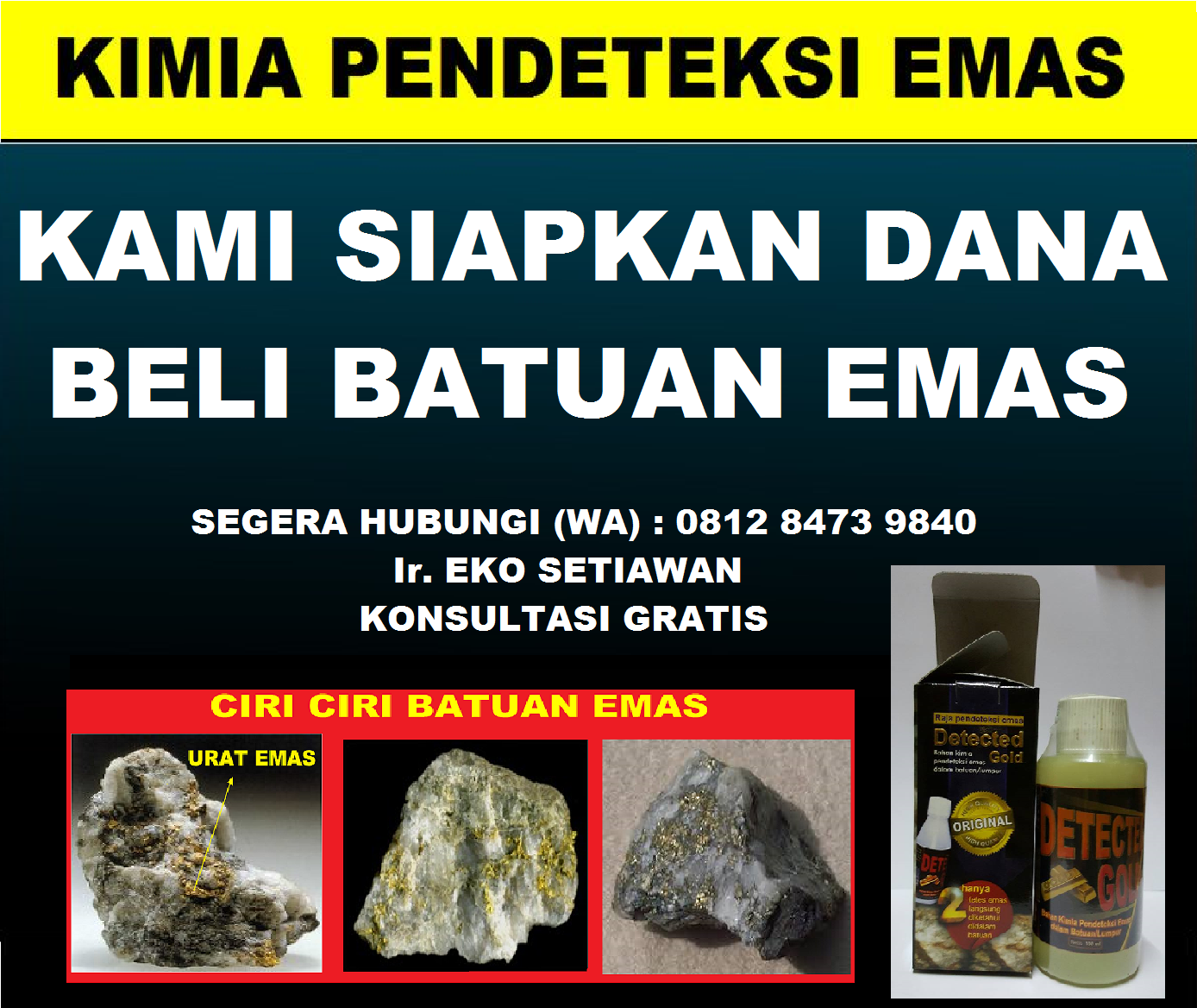 EMAS LOGAM EMAS: KIMIA TAMBANG EMAS